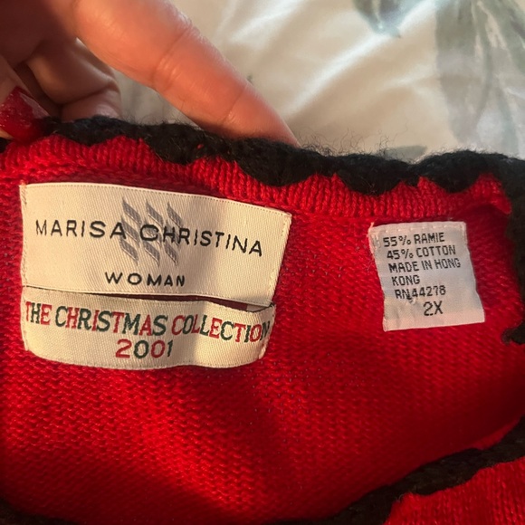 Marisa Christina | Sweaters | Marisa Christina Red Christmas Sweater ...